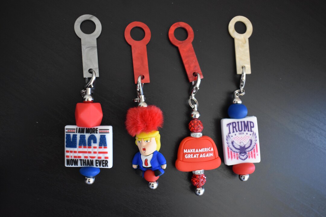 Donald Trump - Stanley Tumbler Cup Keychain Charm - Hangs From Straw ...