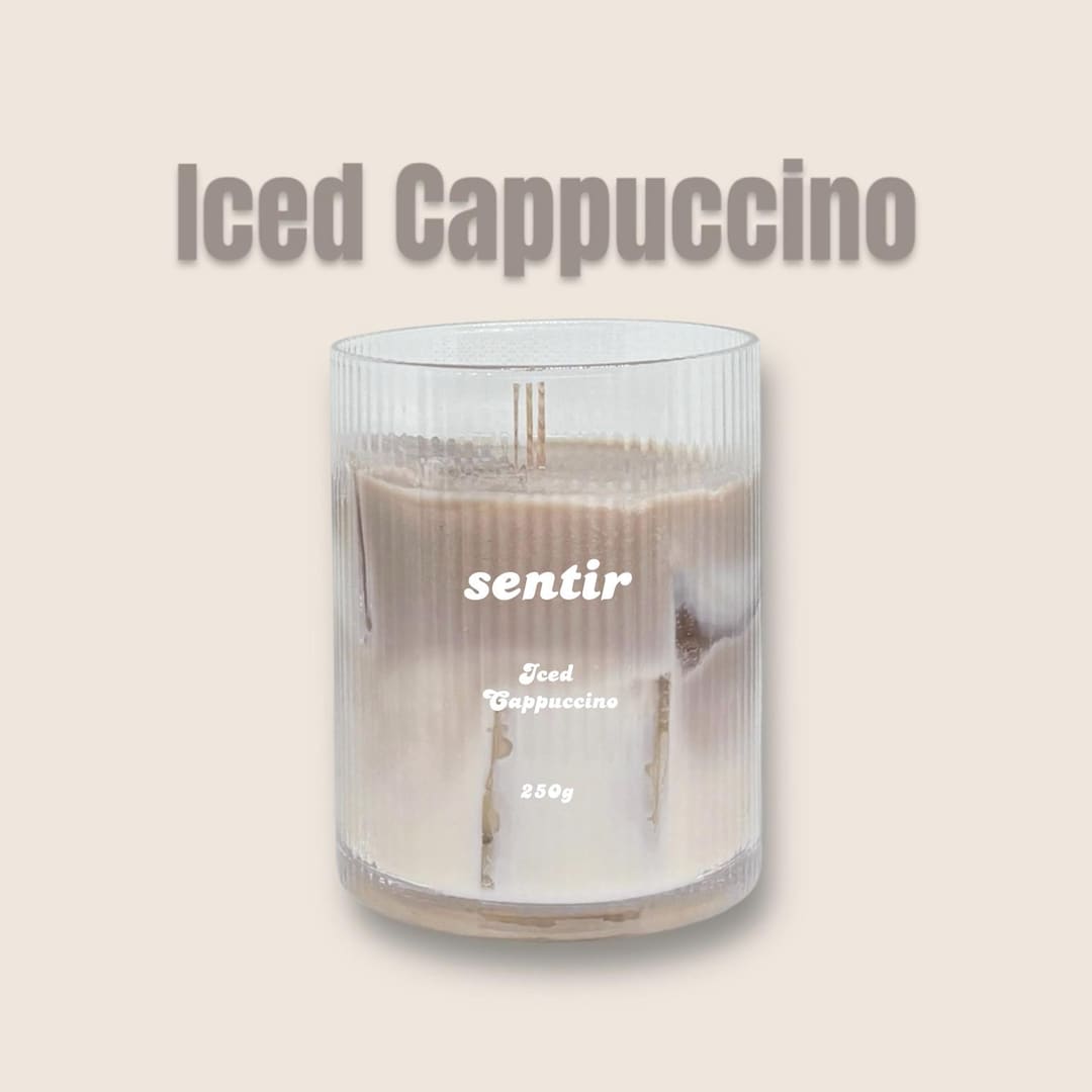 Iced Cappuccino Candle 250g Iced Coffee Scented Handmade Candle Gift ...