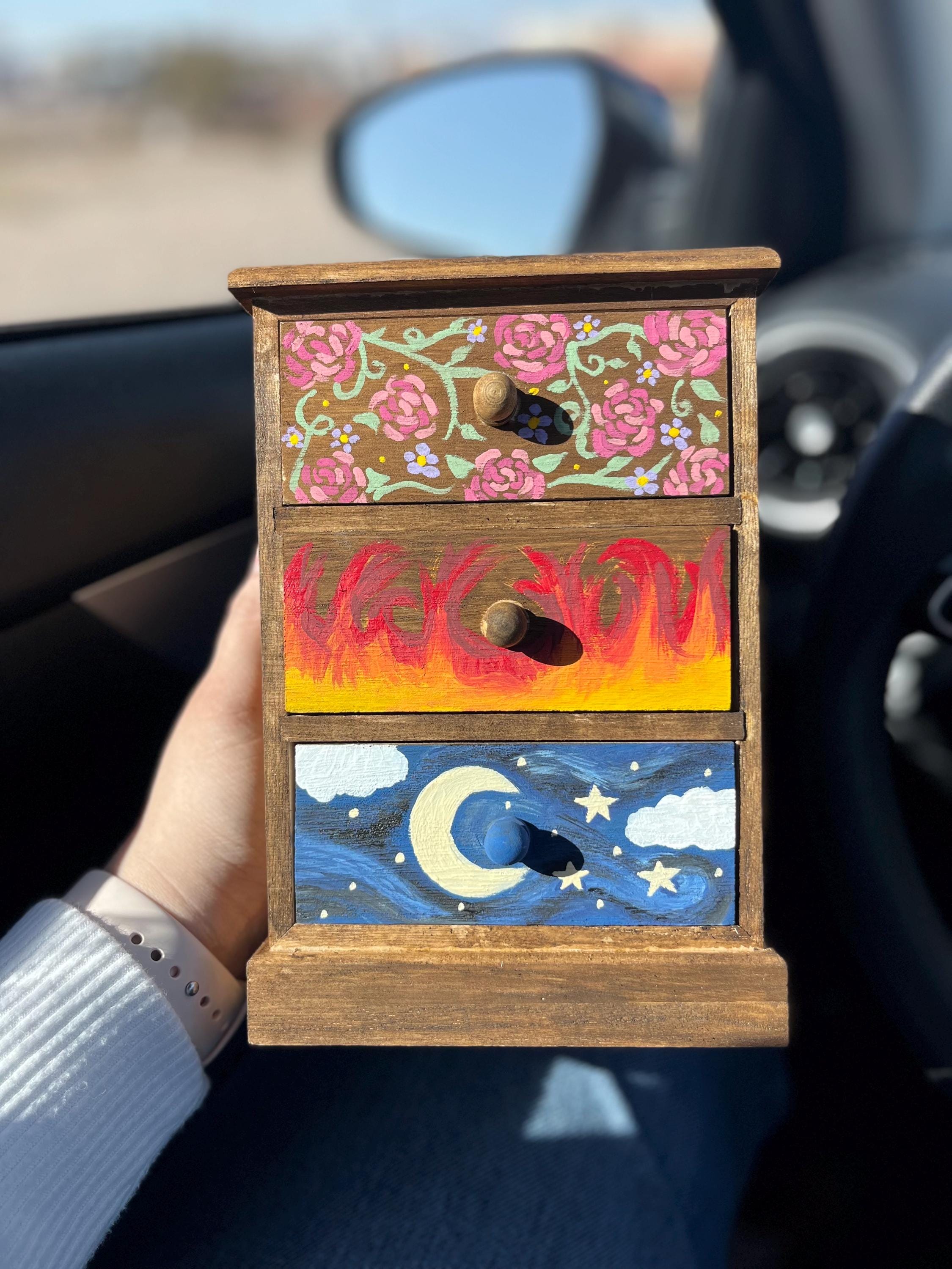 Hand-painted Feyre Inspired Chest of Drawers/ Dresser ACOTAR - Etsy