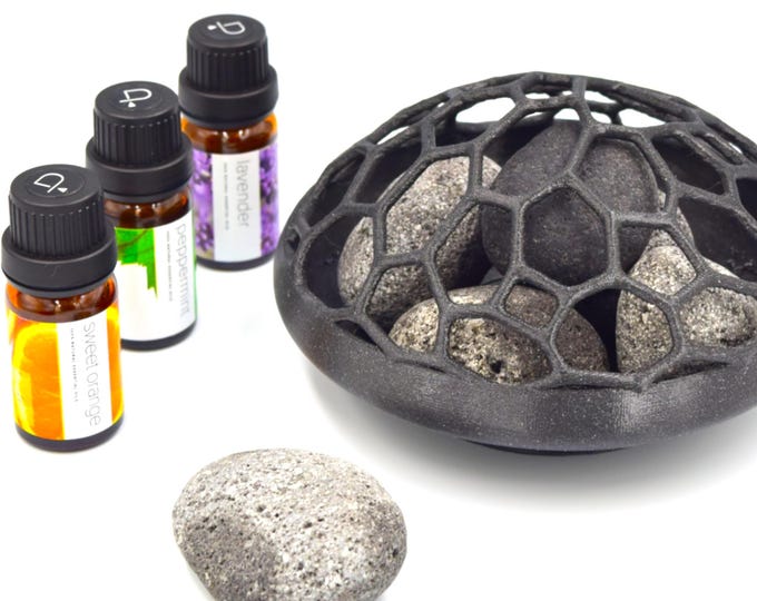 Artisans Lava Stone Diffuser Bowl | Handmade Concrete Bowl With Lava ...