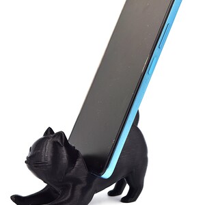 Stretching Cat Phone Holder–cute PLA 3D Printed Desk Stand for ...