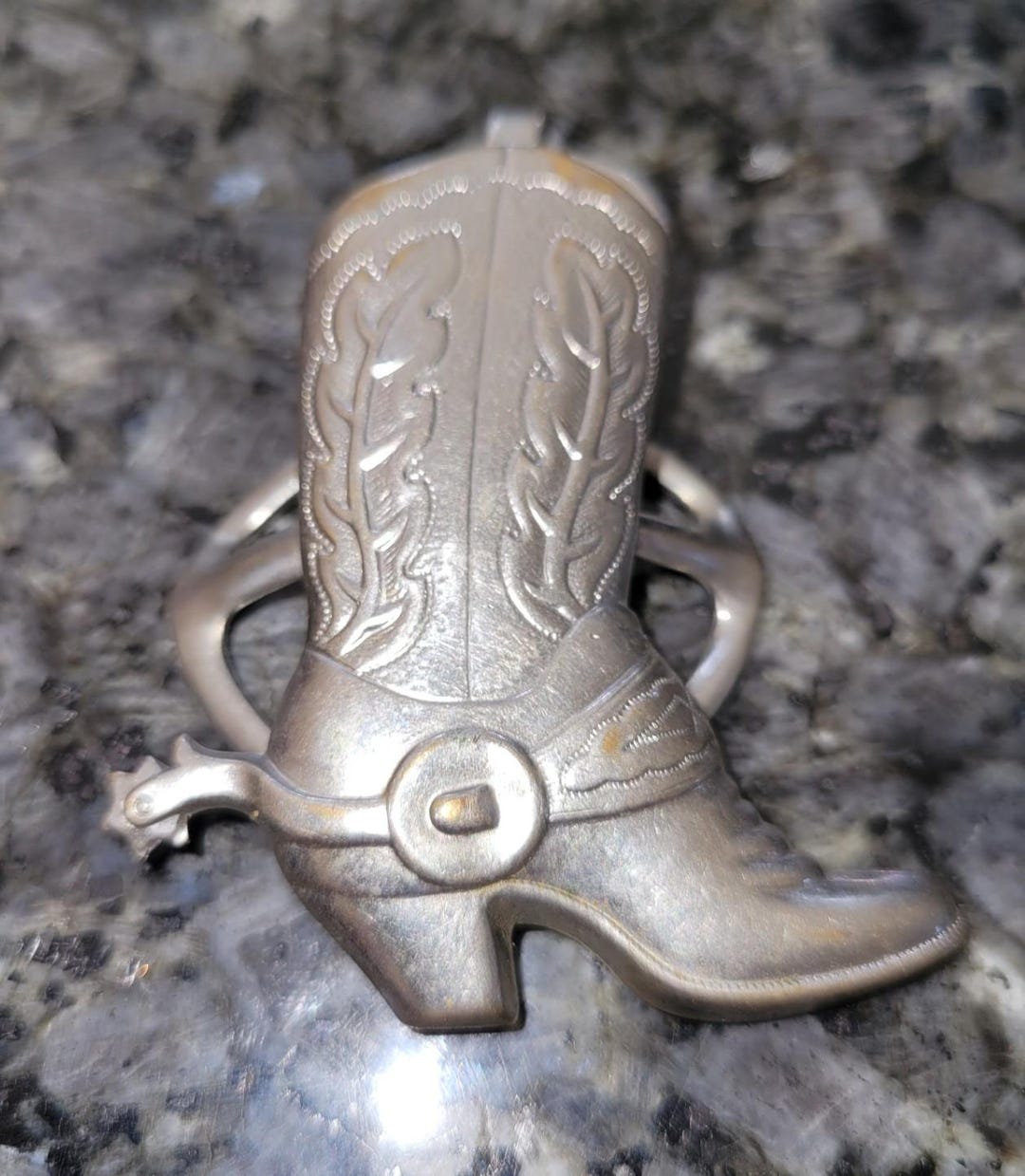 Vintage Metal Cowboy Boot Clip - Etsy