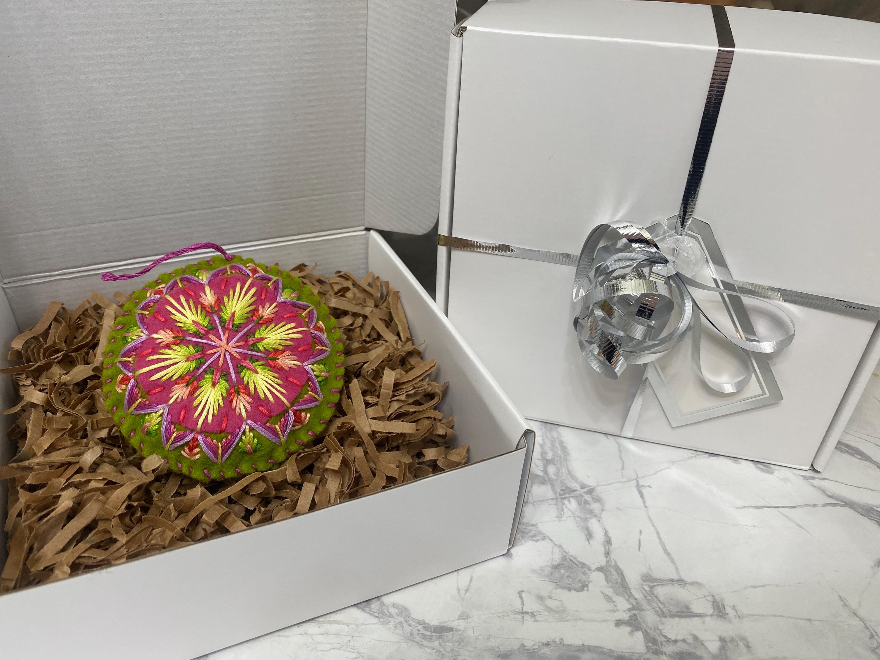 Handmade Embroidered Christmas Ornament - Etsy