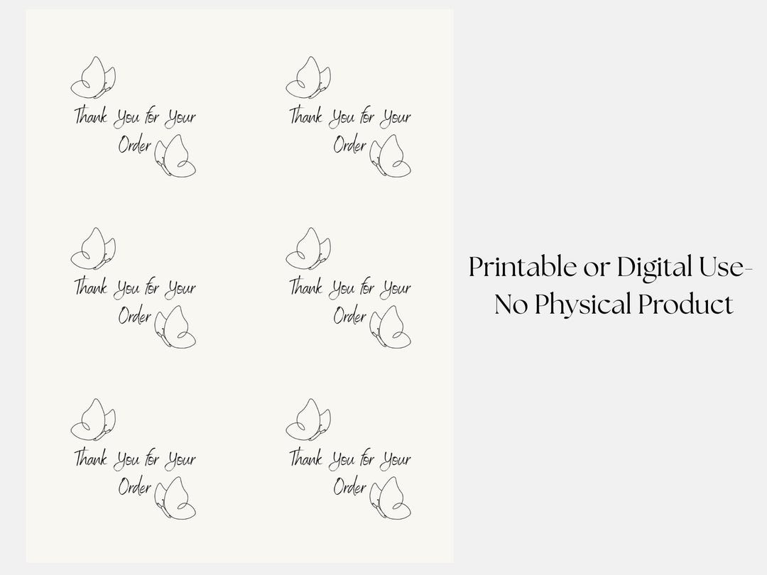 Thank You Sticker Printable | Small Business Appreciation Notes ...