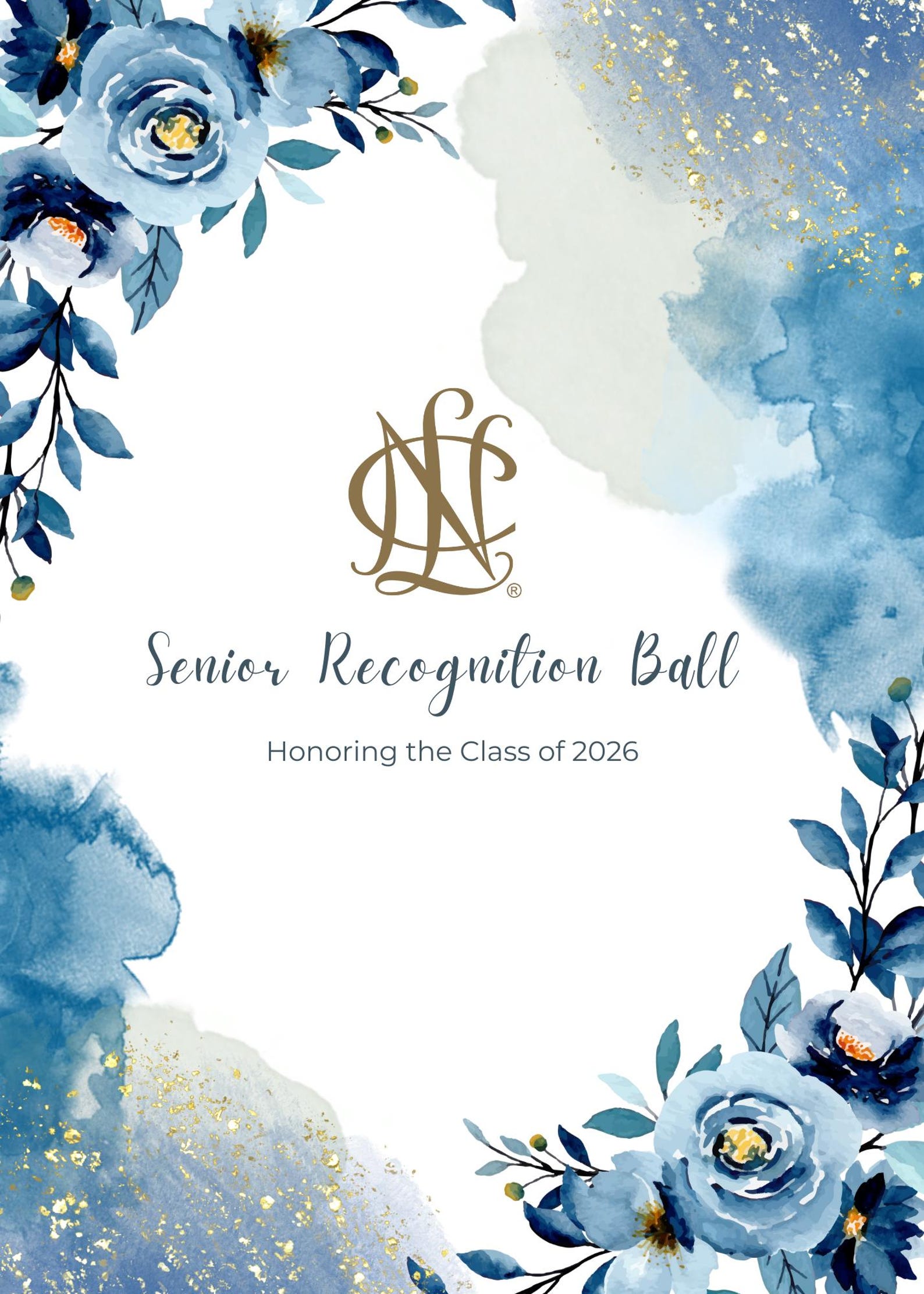 Senior Recognition Ball Invitation National Charity League - Etsy