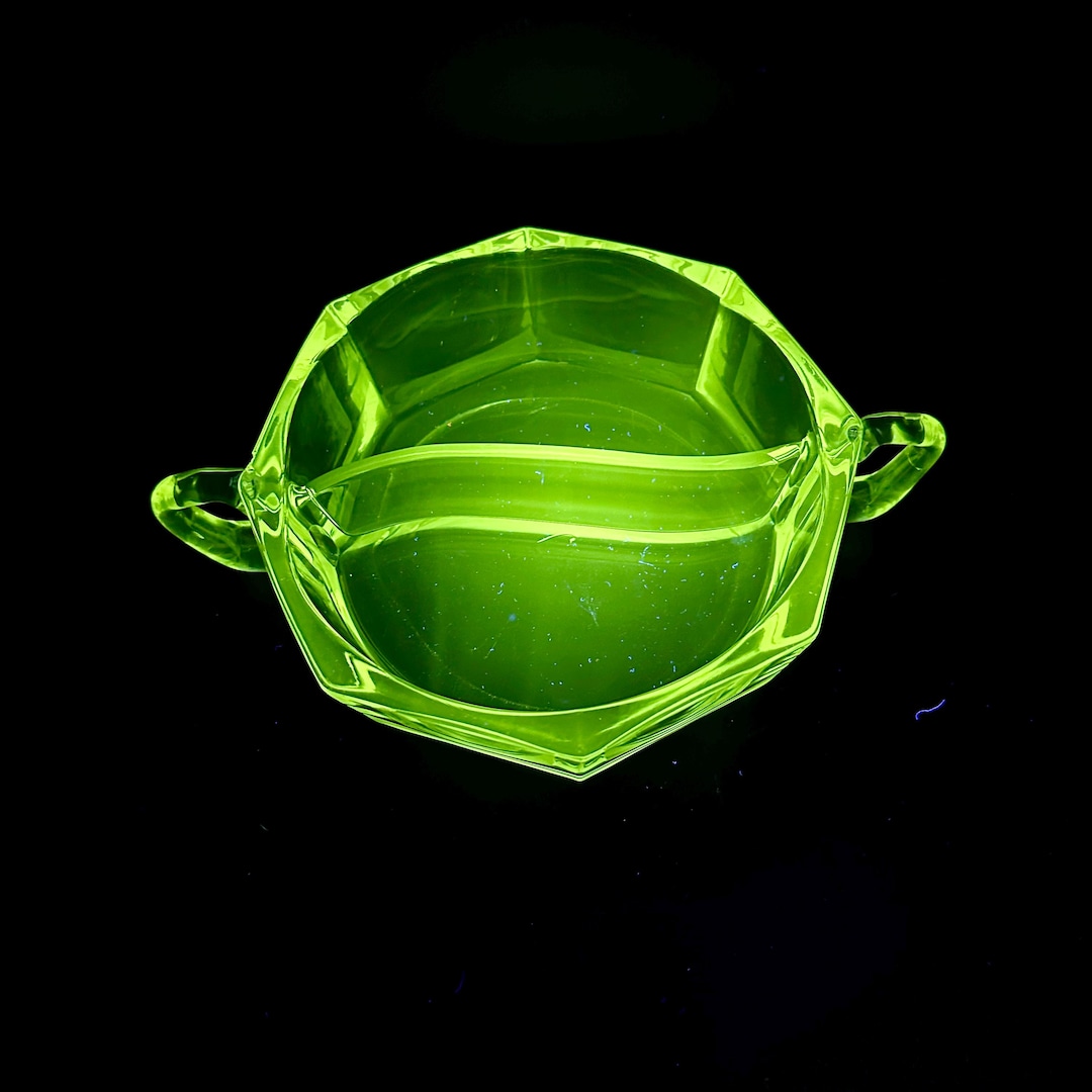 Vintage EAPG Octagon Relish Tray | Manganese Glass, C.1900's - Etsy