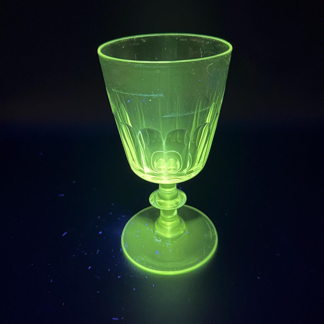 Vintage Holmegaard Red Wine Glass: Manganese Glowing Glass, Berlinois ...