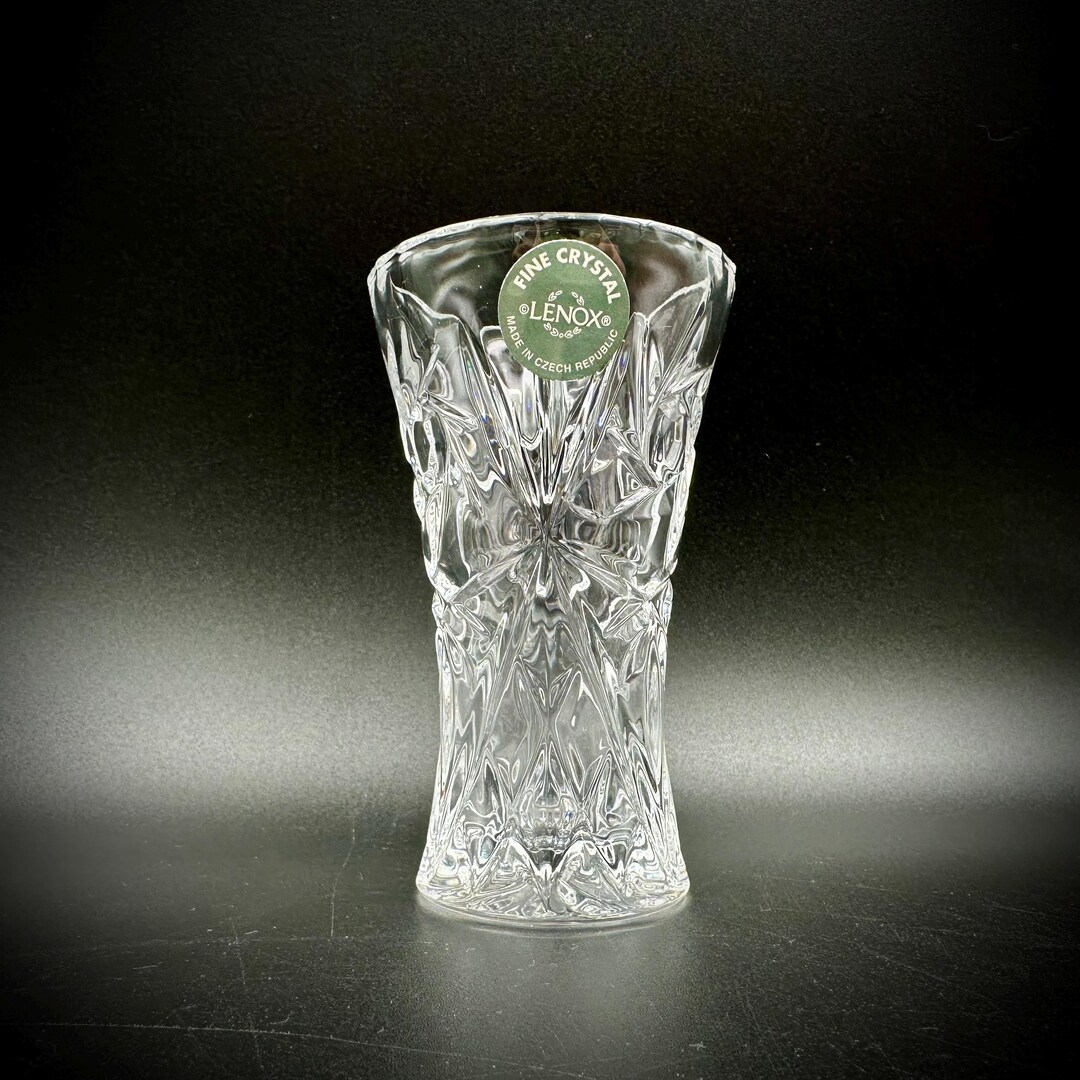 Vintage LENOX Crystal Star 4-inch Bud Vase: Full Lead Crystal, Czech ...