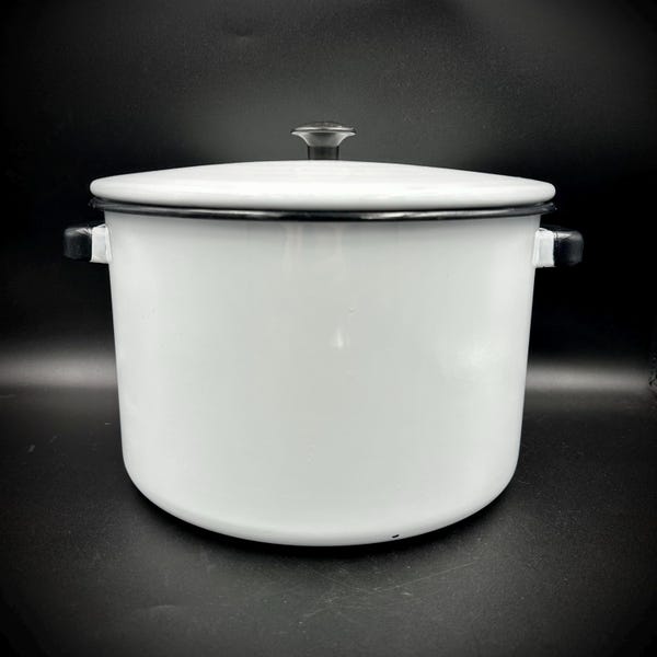 Enamel Pot With Lid - Etsy