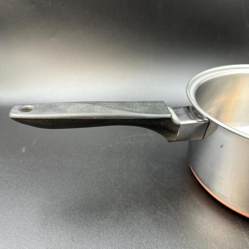 Vintage FLINT EKCO 2-quart Sauce Pan | Stainless Steel With Copper ...