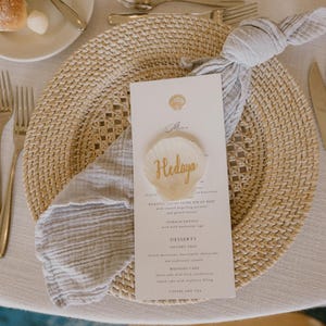 Hand-lettered Scallop Shell Place Cards, Custom Personalized Seashell ...