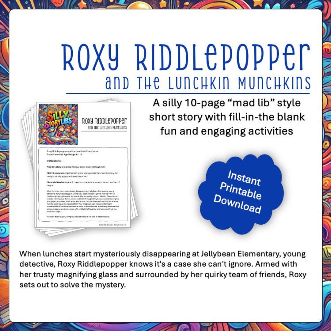 A Creative and Silly Mad Lib Story Book a Hilarious and Interactive ...