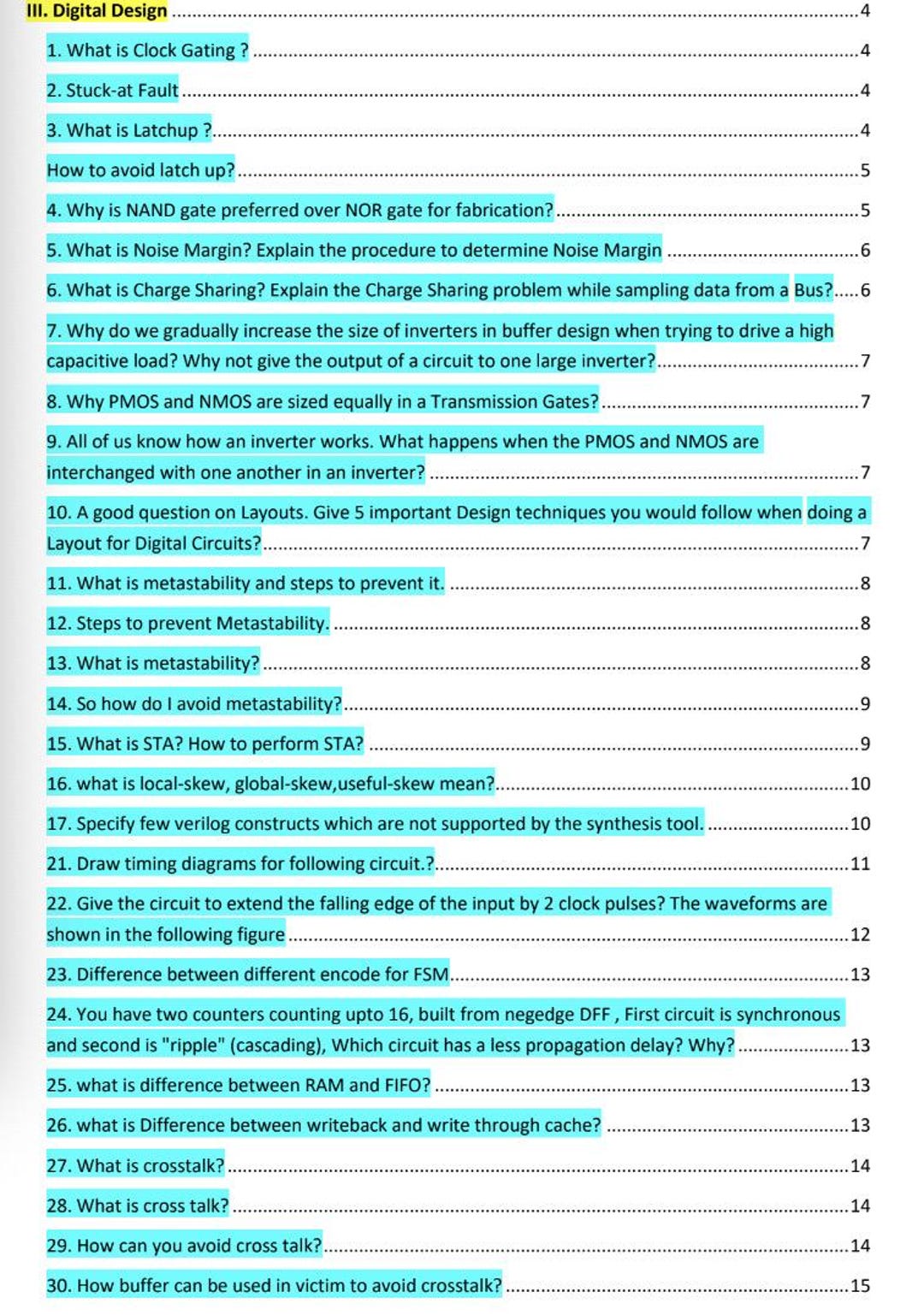 VLSI Digital Design Interview Questions&answers - Etsy