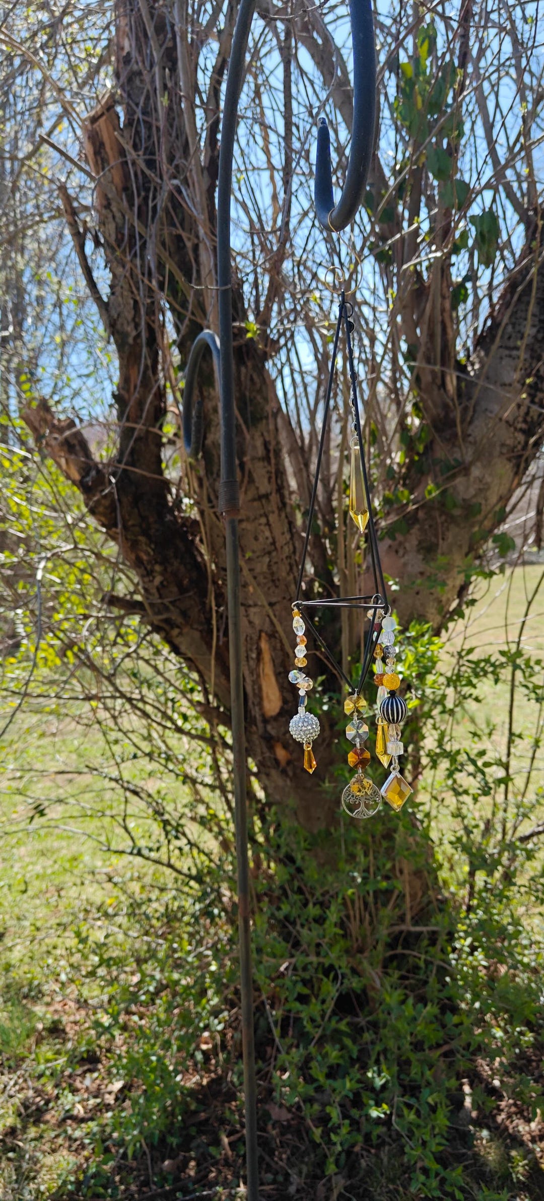 Yellow Tree of Life Suncatcher - Etsy