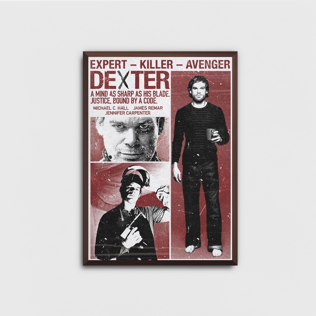 Dexter Poster, Dexter Print, Dexter Wall Art, Dexter Design, Dexter ...