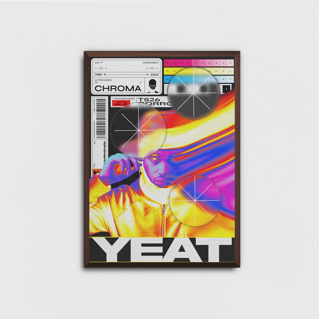 Yeat Poster, Yeat Rapper Poster, Yeat Print, Music Poster, Music Print ...