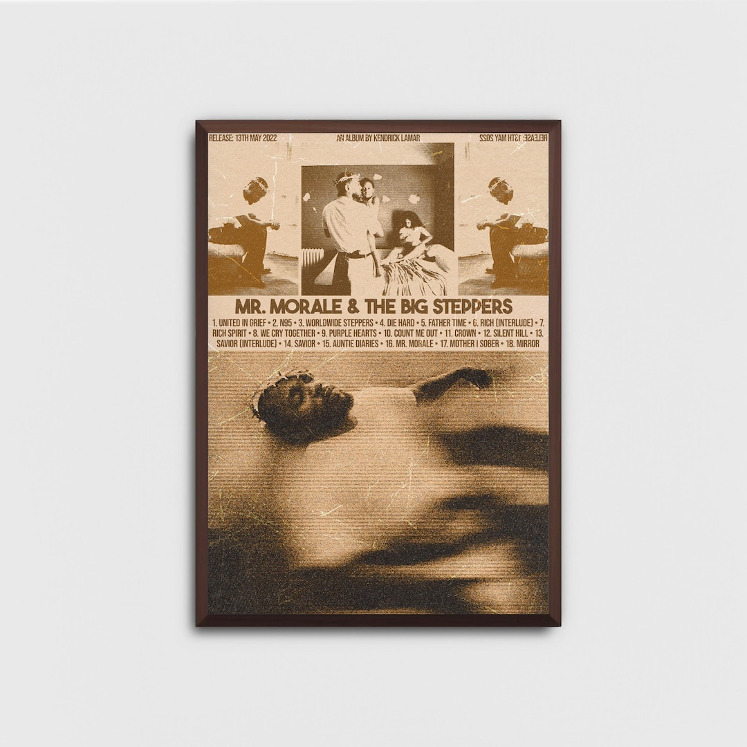 Mr. Morale & the Big Steppers Poster, Kendrick Lamar Poster, Kendrick ...