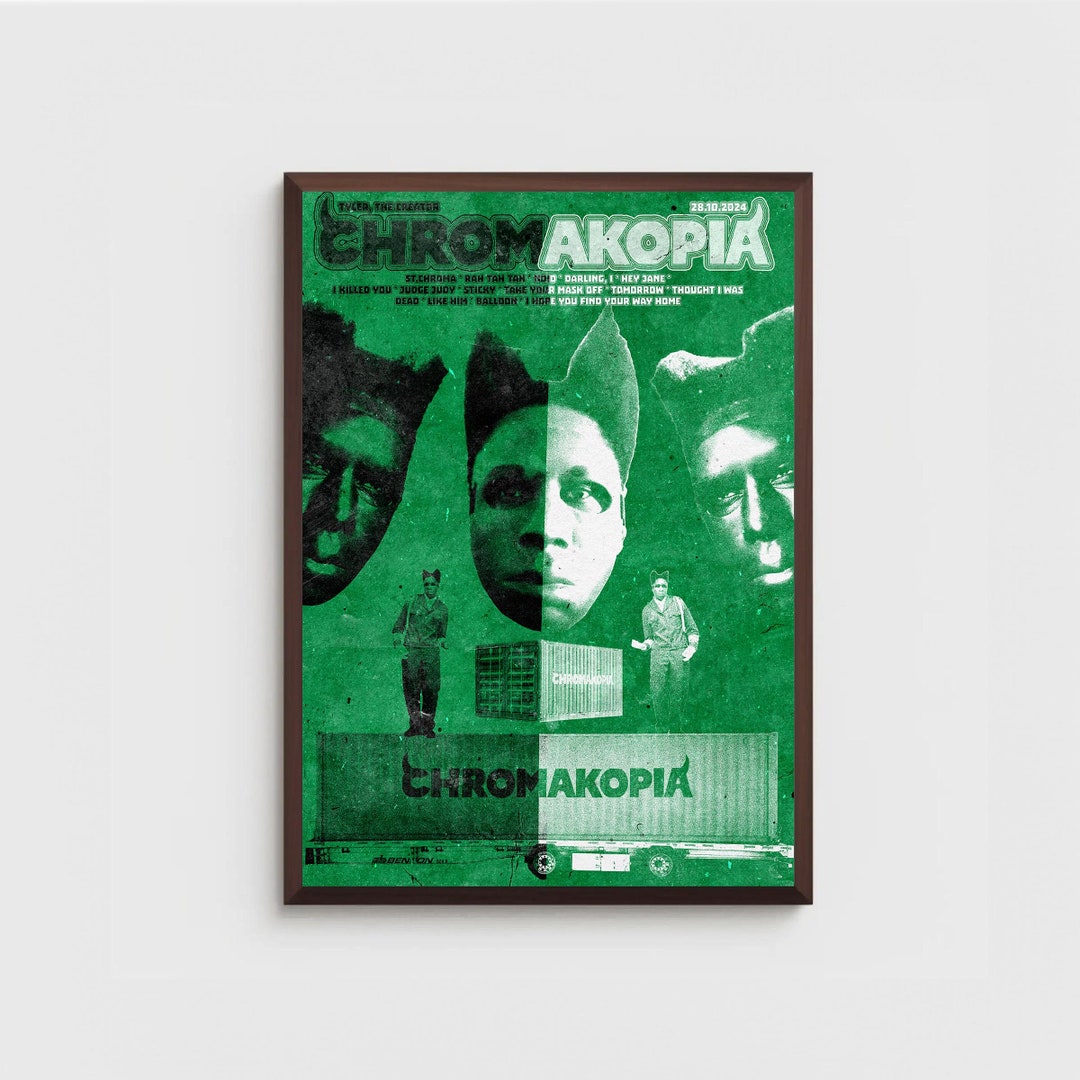 Tyler the Creator / Chromakopia Poster, Posters, Wall Art, Music Prints ...