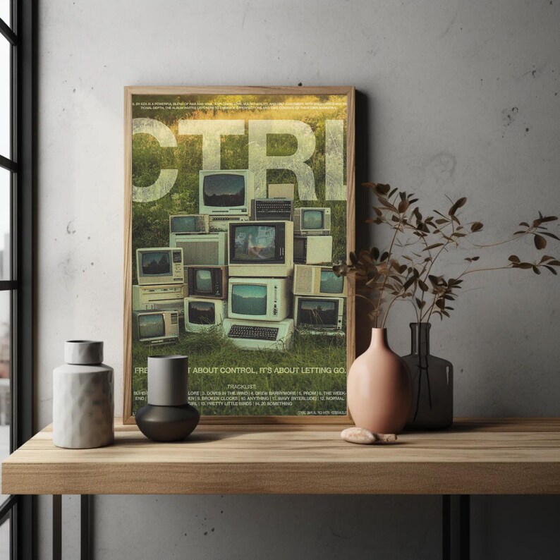 SZA Ctrl Album Poster, SZA Poster, SZA Print, Ctrl Poster, Ctrl Print ...