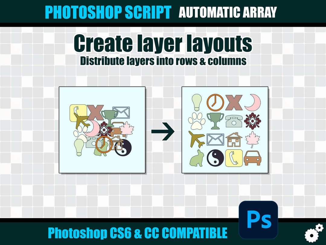 Layer Grid Layout for Photoshop - Etsy