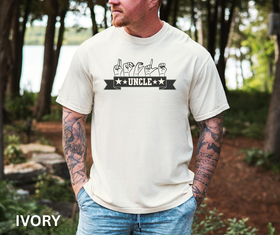 ASL Uncle T-shirt, American Sign Language Uncle Shirt, ASL Uncle Gift ...