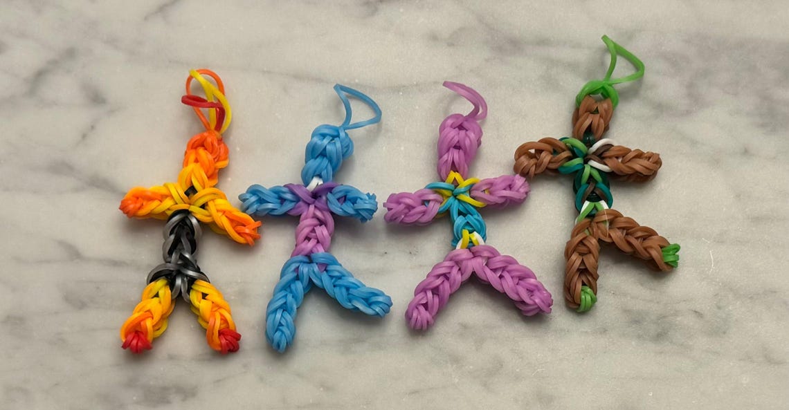 Preppy Pals by Jules Are Mini Party Packs of 3 Handmade Rainbow Loom ...