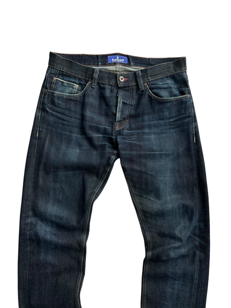 Vintage Schmaler Blaumann German Japanese Selvedge Jeans - Etsy