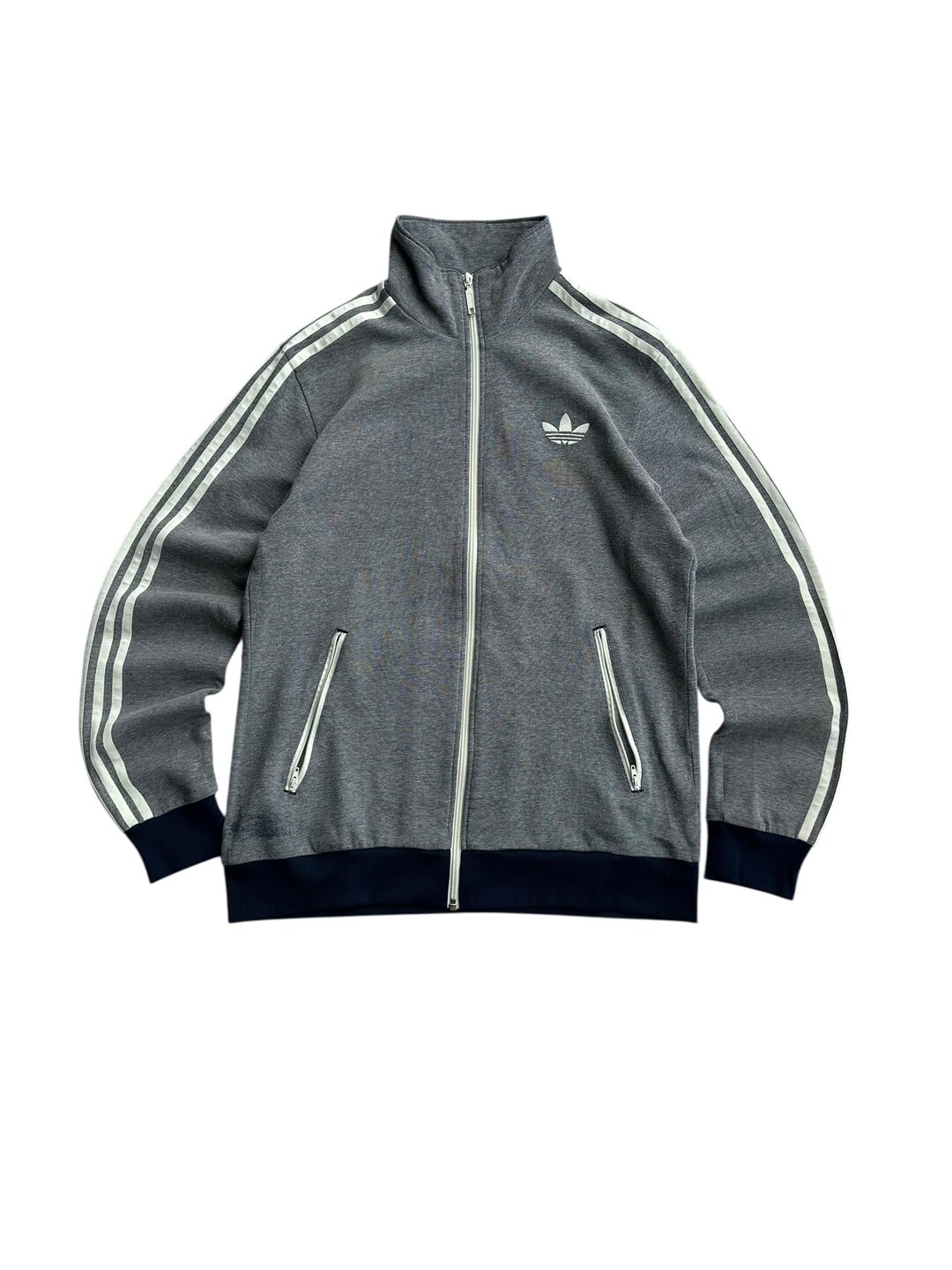 Vintage Adidas Firebird Striped Grey Track Jacket Size M - Etsy