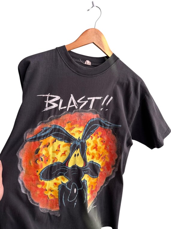 Vintage Warner Bros Looney Tunes Coyote Blast 1995 T-… - Gem