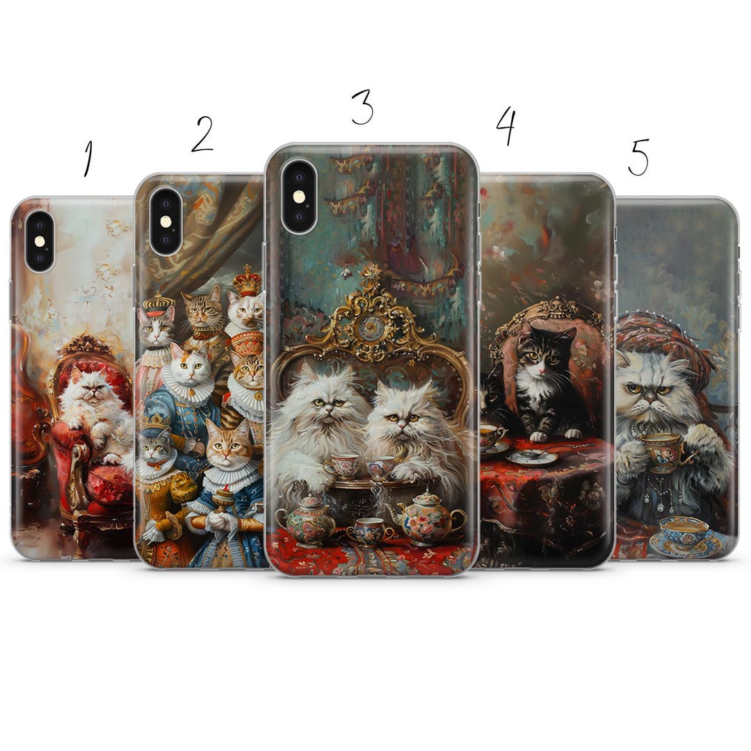 Cats Aristocrats Painting Persian Cat Love Queen Shirazi Joy for iPhone ...