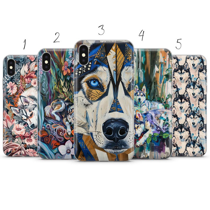 Husky Blue-eyed Dog Painting Wolf Dog Love Alaskan Malamute Joy for ...