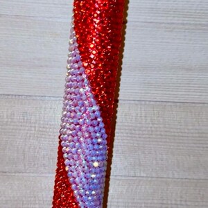 Limited Edition Glamorous Walking Cane With Sparkling Red and White ...