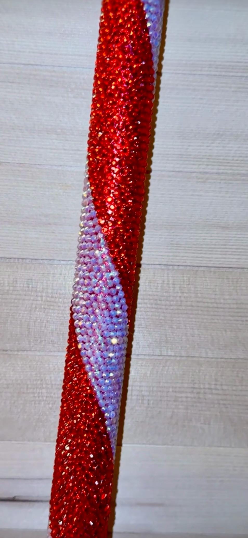 Limited Edition Glamorous Walking Cane With Sparkling Red and White ...