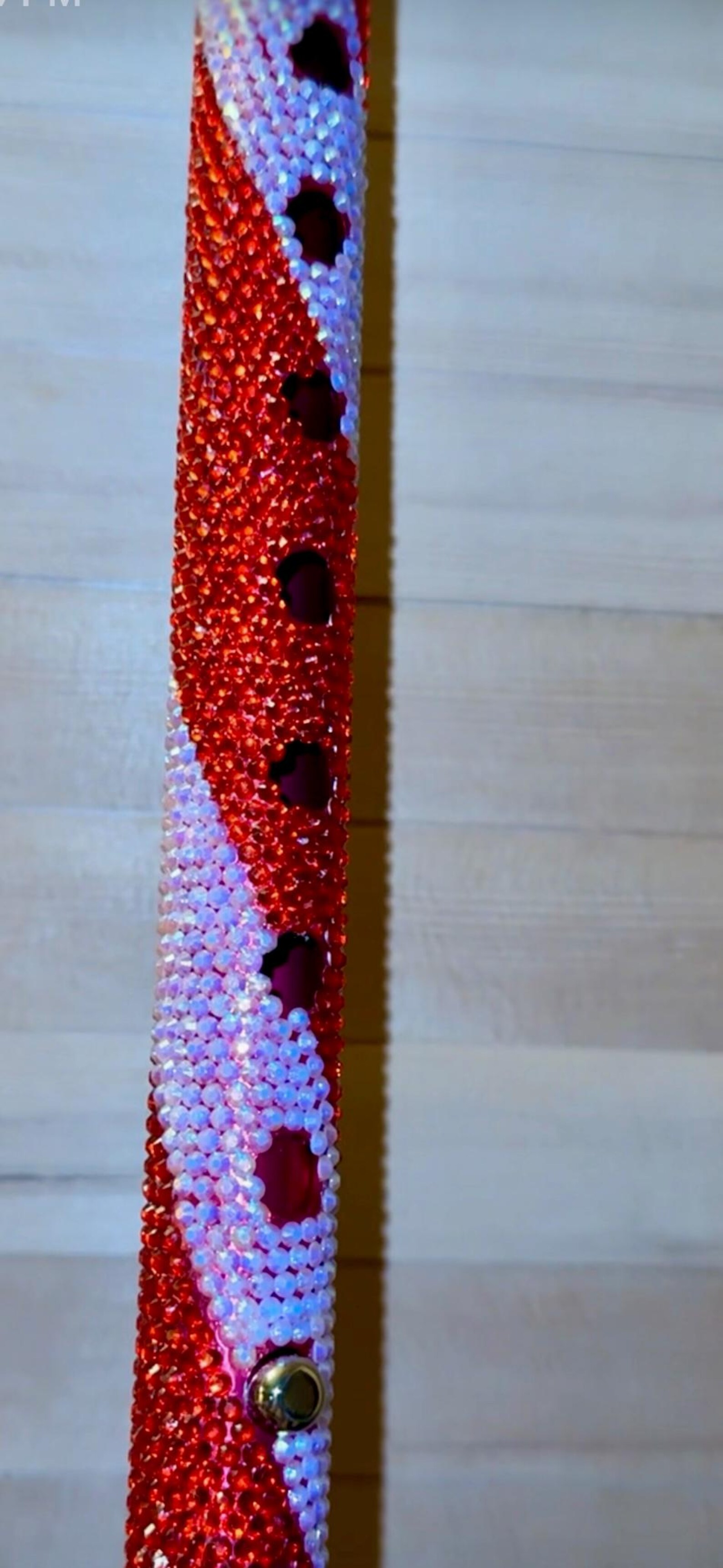 Limited Edition Glamorous Walking Cane With Sparkling Red and White ...