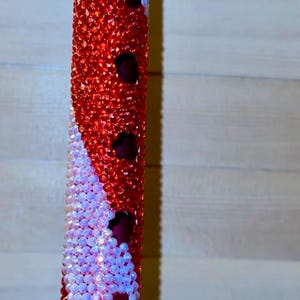 Limited Edition Glamorous Walking Cane With Sparkling Red and White ...