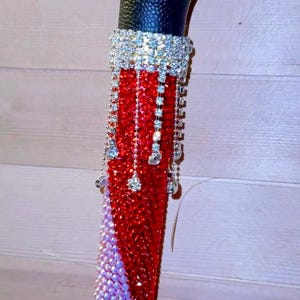 Limited Edition Glamorous Walking Cane With Sparkling Red and White ...