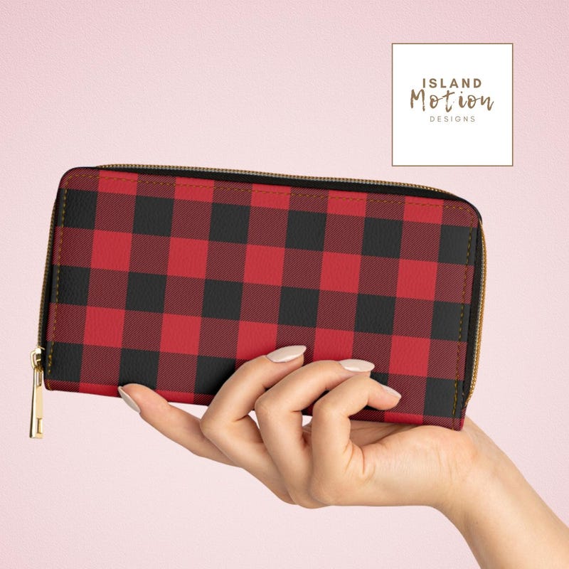 Checkered Wallet - Etsy