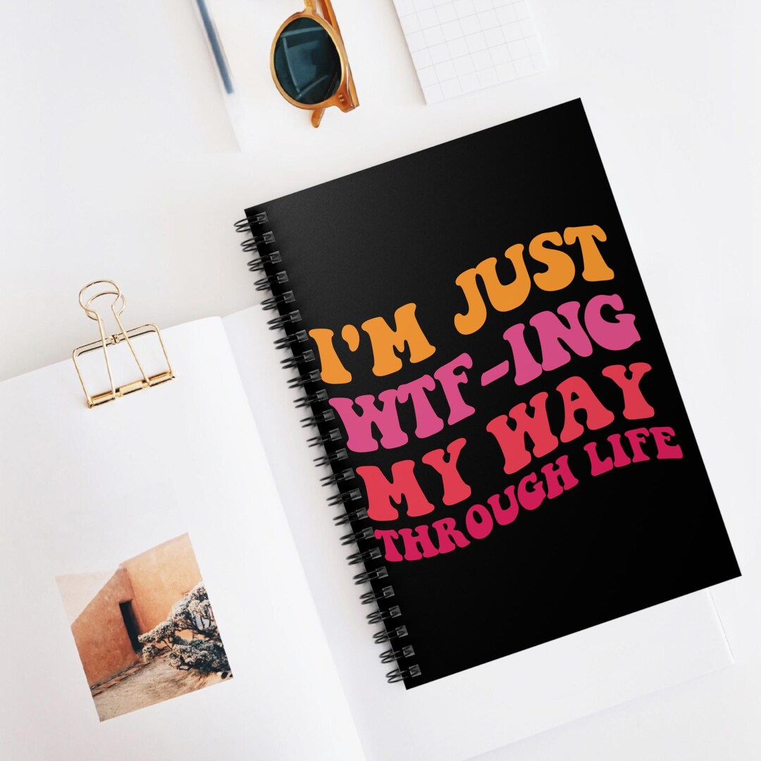 WTF Life Spiral Notebook - Colorful Inspirational Journal, Perfect for ...