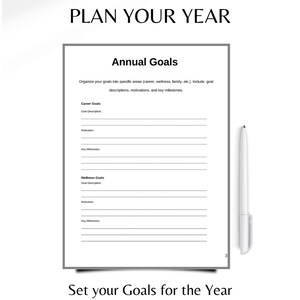 2025 Printable Planner 200-page Printable PDF for Goal Setting, Self ...