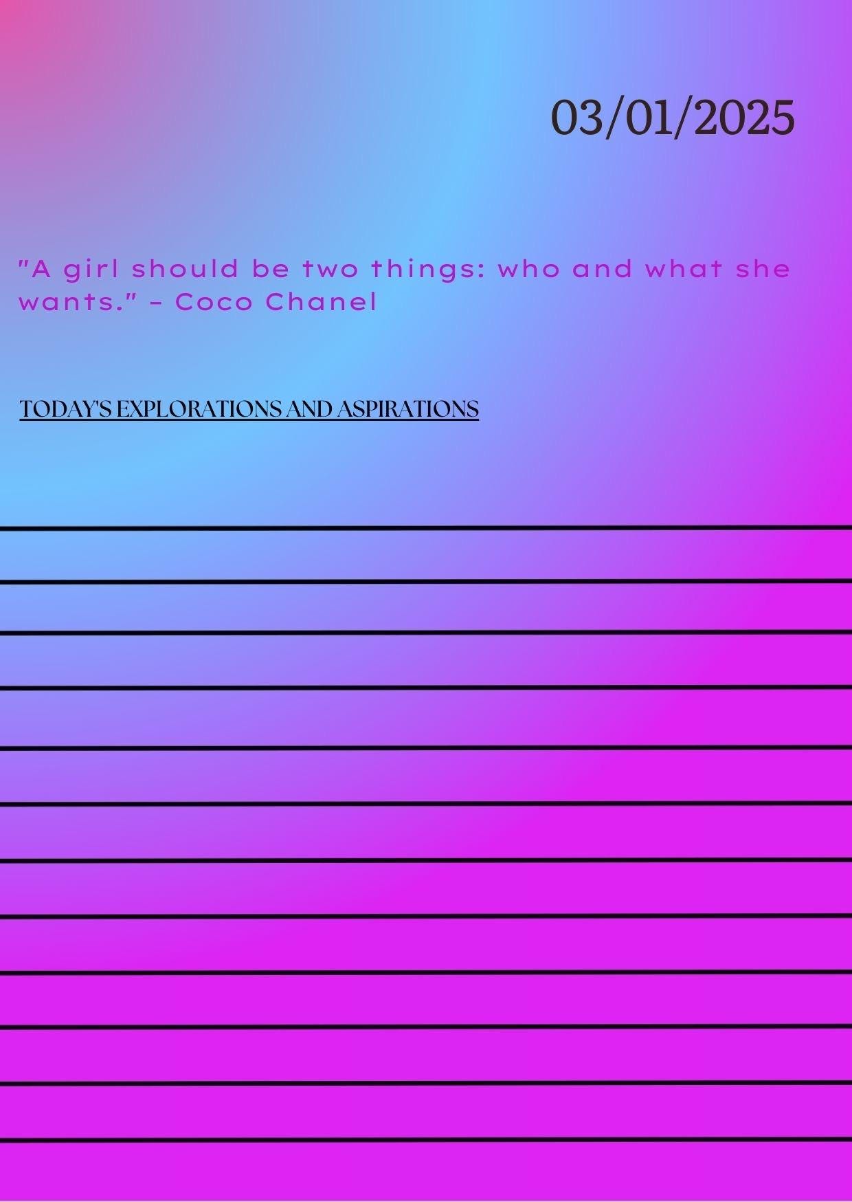 Journal 2025, Digital Diary, Women, Quotes Daily to Uplift the Author ...