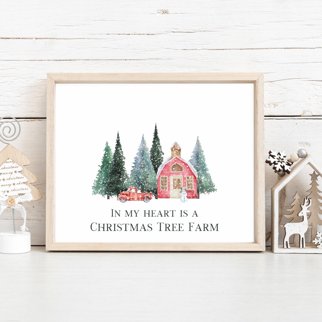 Printable Christmas Tree Farm Wall Art Swiftie Christmas Decor Digital ...