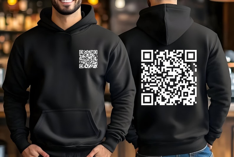 QR Code F.U Hoodie, Funny Gift, QR Code Sweater/ Tshirt. Gift for All ...
