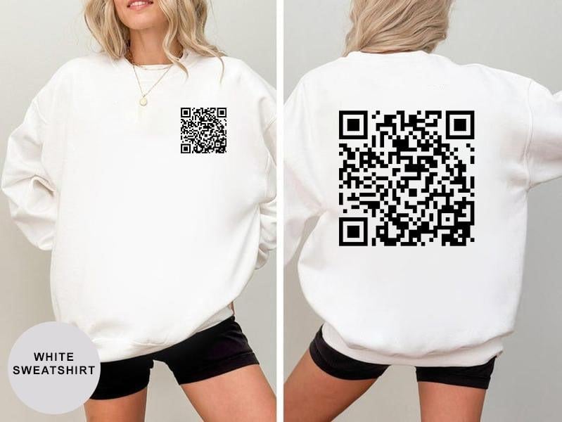 QR Code F.U Hoodie, Funny Gift, QR Code Sweater/ Tshirt. Gift for All ...