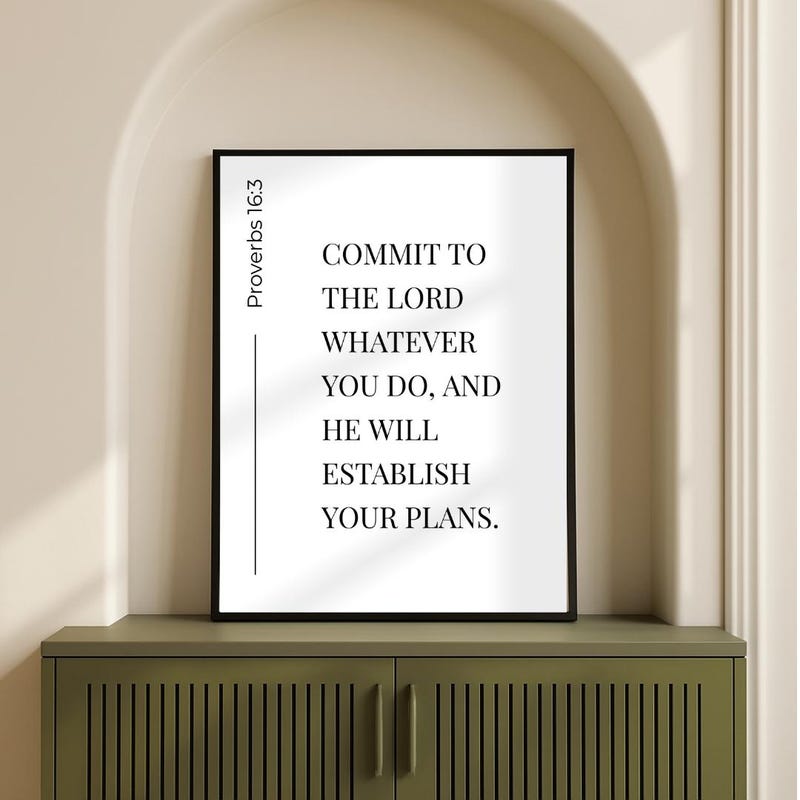 Proverbs 16 3 - Etsy