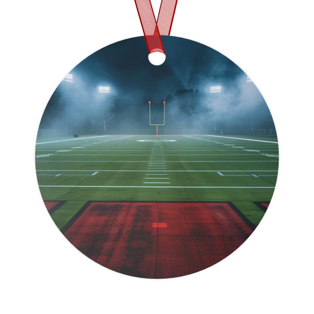 Football Ornament, Custom Photo Personalized Metal Sports Lover ...