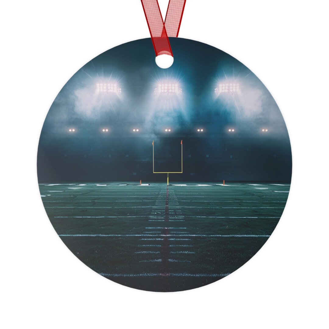 Football Ornament, Custom Photo Personalized Metal Sports Lover ...