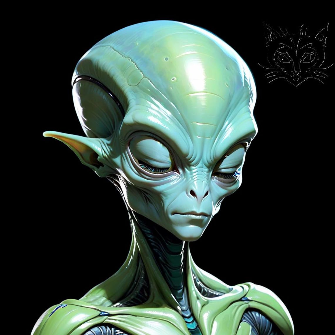 Alien VTUBER Pngtuber for Veadotube / Vtubing Kick Twitch Discord ...