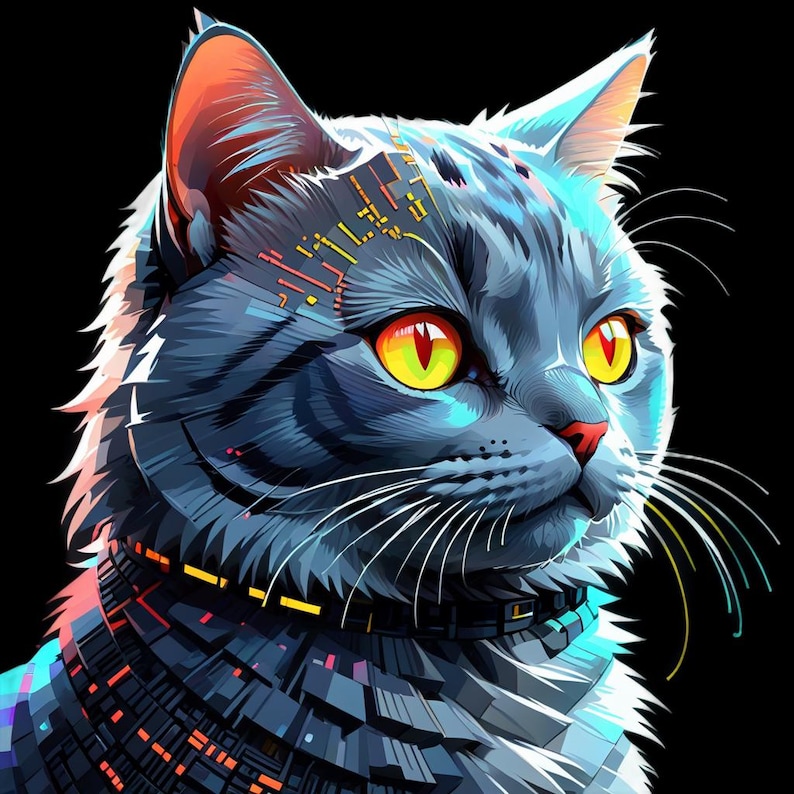 Ascii Color Cat VTUBER Pngtuber for Veadotube / Vtubing Kick Twitch ...