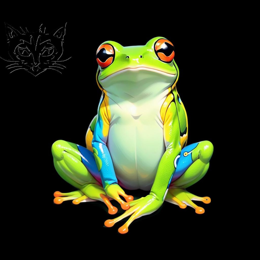 Tree Frog VTUBER Pngtuber for Veadotube / Vtubing Kick Twitch Discord Streaming! Frogger Froggie ...