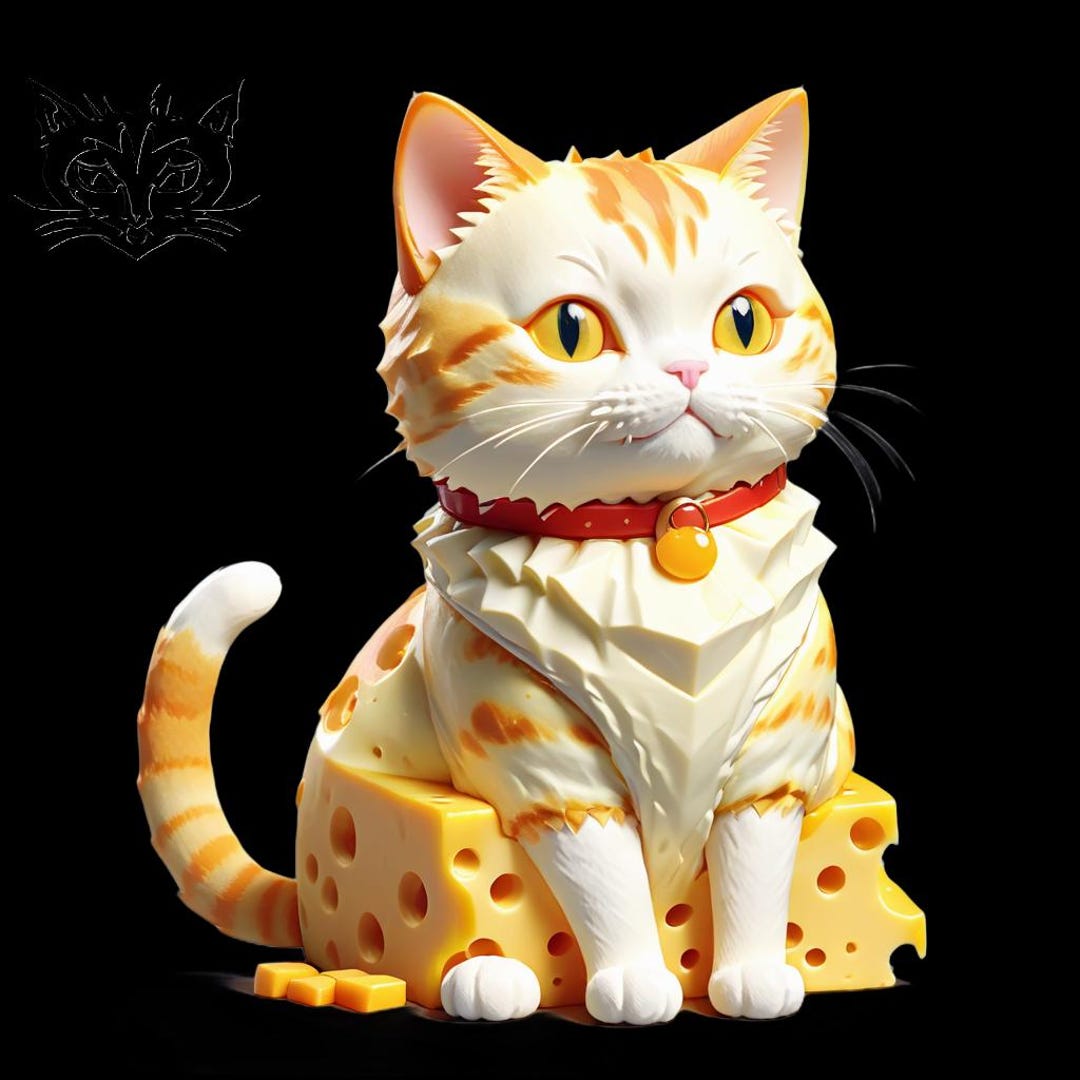 Cheese Cat Vtuber Pngtuber for Streaming - Etsy